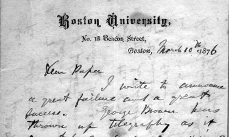 Alexander Graham Bell’s Letter About his First Call